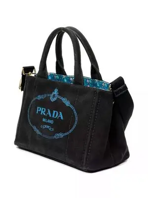Prada Small Canapa Two-way Handbag