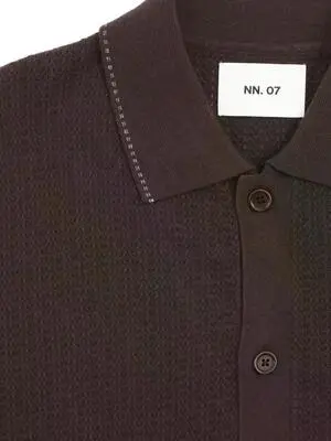Nn07 Nalo Textured-knit Shirt - Brown