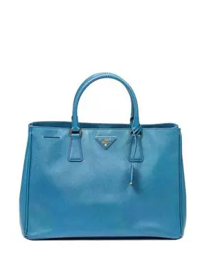 Prada Large Galleria Open Tote Bag - Blue