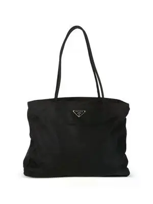 Prada 2000s Logo Tote Bag