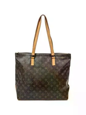 LOUIS VUITTON Cabas Mezzo Tote Bag - Brown
