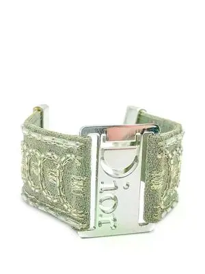 Dior 1990s Logo-embellished Strap Bracelet