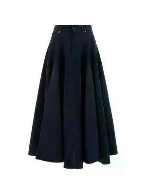 Balenciaga A-line Maxi Skirt - Blue
