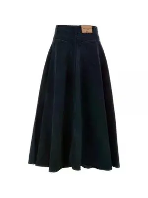 Balenciaga A-line Maxi Skirt - Blue
