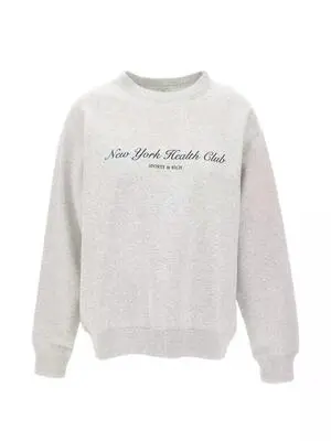 Sporty & Rich Ny Health Club Sweatshirt - Grey