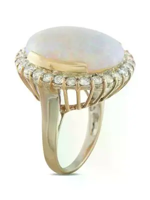 LB EXCLUSIVE Diamond Opal Embellished Ring