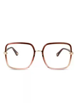 Chloé Square-frame Glasses - Brown