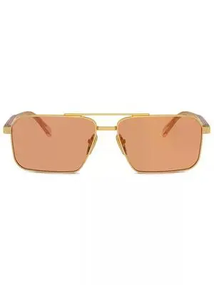 Prada Sunglasses With Logo - Gold