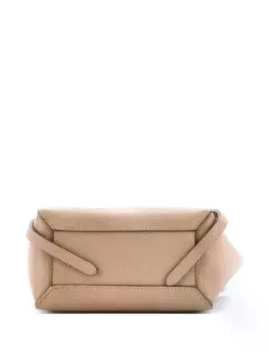 Celine Belt Bag Textured Leather Pico Shoulder Bag - Neutrals