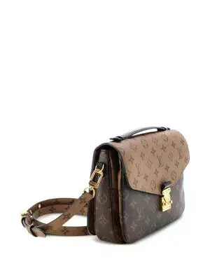 LOUIS VUITTON Pochette Metis Reverse Monogram Canvas Crossbody Bag - Brown