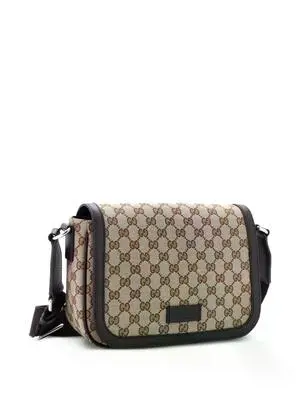 Gucci Flap Messenger Gg Canvas Crossbody Bag