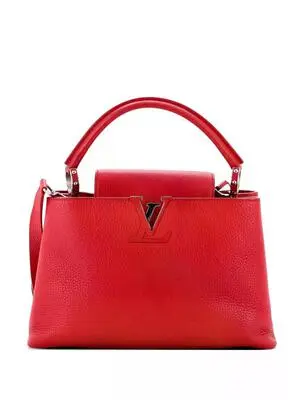 LOUIS VUITTON Capucines Mm Satchel - Red