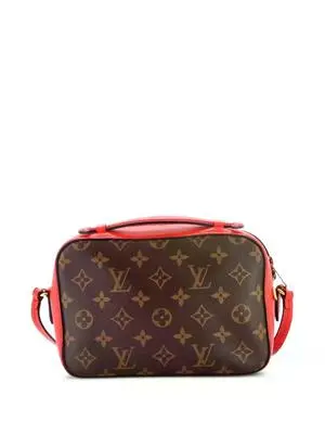 LOUIS VUITTON Monogram Canvas Leather Crossbody Bag - Brown