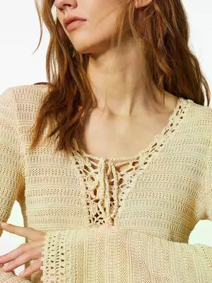 TWINSET V-neck Knitted Blouse