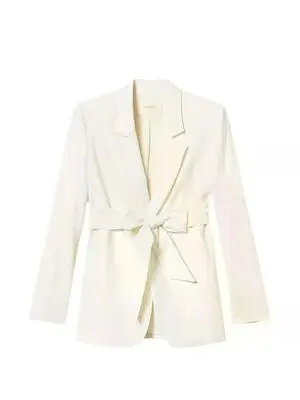 TWINSET Embroidered Belted Blazer