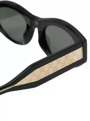 Gucci Gg Geometric Sunglasses - Black