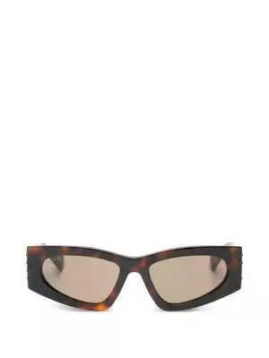 Gucci Logo-detail Sunglasses - Brown