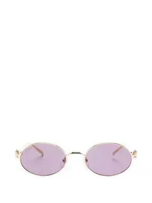 CARTIER Oval-frame Sunglasses - Gold