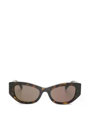 Gucci Oval-frame Sunglasses - Brown