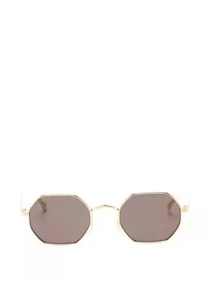 CARTIER Geometric-frame Sunglasses - Gold