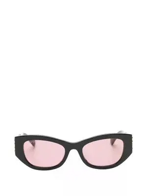 Gucci Logo-detail Sunglasses - Black