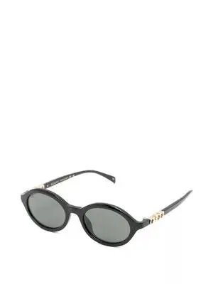 Gucci Logo Oval-frame Sunglasses