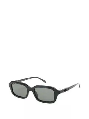 Gucci Logo Rectangle Sunglasses - Black