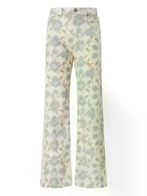 Pinko Floral Wide Leg Jeans
