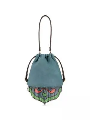 Etro Kalispera Small Suede Bag - Blue