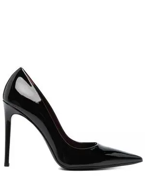 Paris Texas Pointed-toe Leather Pumps - Black