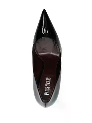 Paris Texas Pointed-toe Leather Pumps - Black
