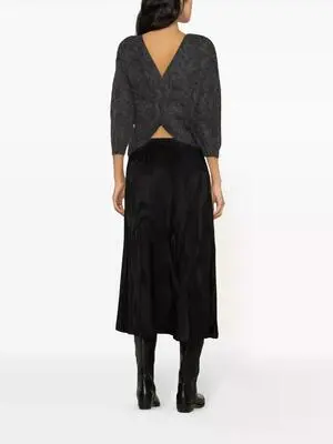 Ba&sh Banessa High-waisted Midi Skirt