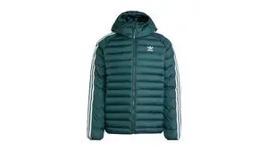 Adidas Synthetic Hooded Jacket - Mineral Green