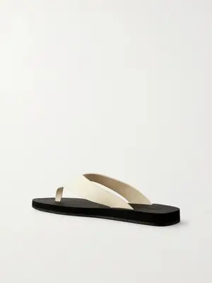 THE ROW Dune Classic Ginza Leather Flip Flops