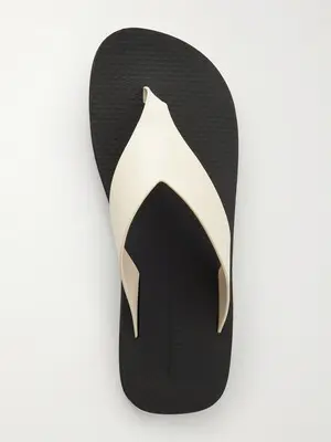 THE ROW Dune Classic Ginza Leather Flip Flops