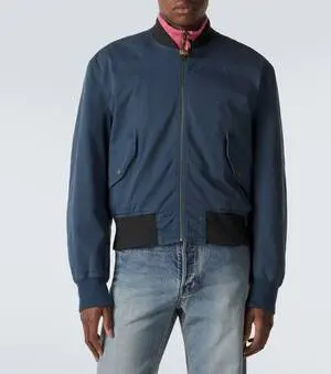 JW Anderson Denim Bomber Jacket - Blue