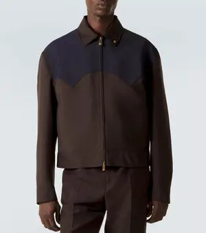 Versace Medusa Wool And Mohair Blouson Jacket