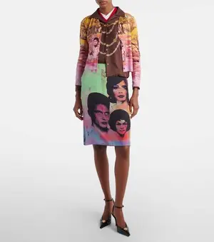 Versace Printed Silk Cardigan - Multicoloured