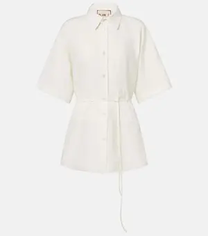 Plan C Linen Shirt - White