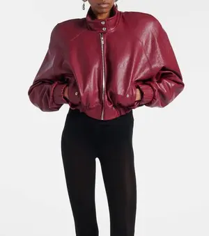 Magda Butrym Cropped Leather Jacket