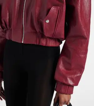 Magda Butrym Cropped Leather Jacket