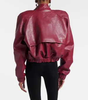 Magda Butrym Cropped Leather Jacket