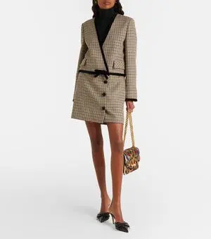 Valentino Garavani Vain Small Embellished Calf Hair Shoulder Bag