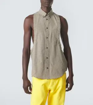 Versace Checked Cotton Shirt