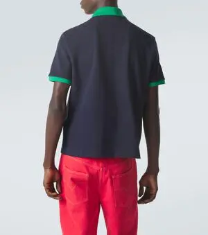Versace Medusa Cotton Polo Shirt - Blue