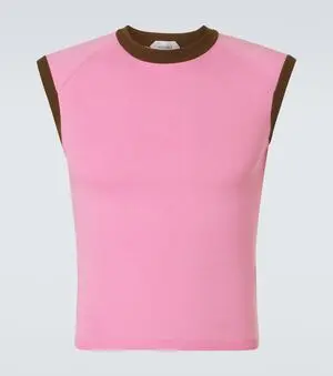 Versace Cotton Tank Top - Pink