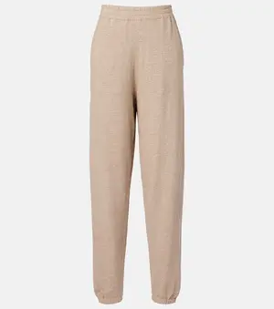 THE ROW Nadir Cotton And Linen Sweatpants - Beige