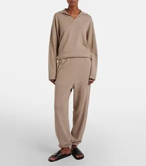 THE ROW Nadir Cotton And Linen Sweatpants - Beige