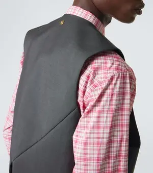 Versace Embellished Wool And Mohair Vest