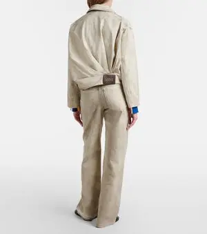 Loewe Wide-leg Jeans - Beige